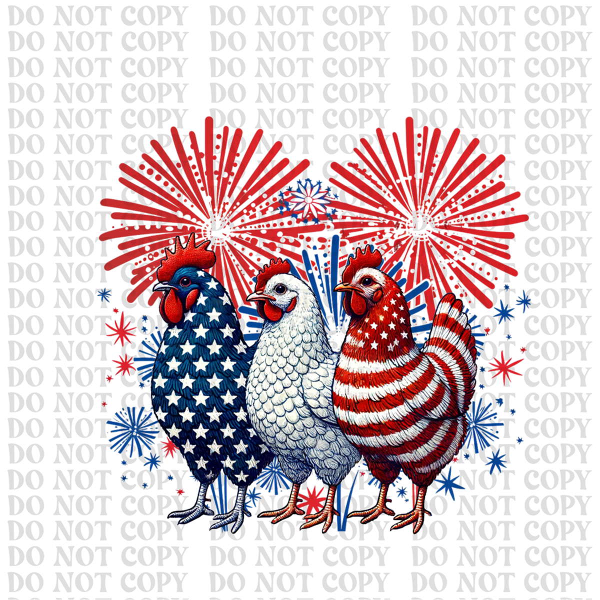 Freedom Chickens DTF or Sublimation Transfer– This-n-That blanks