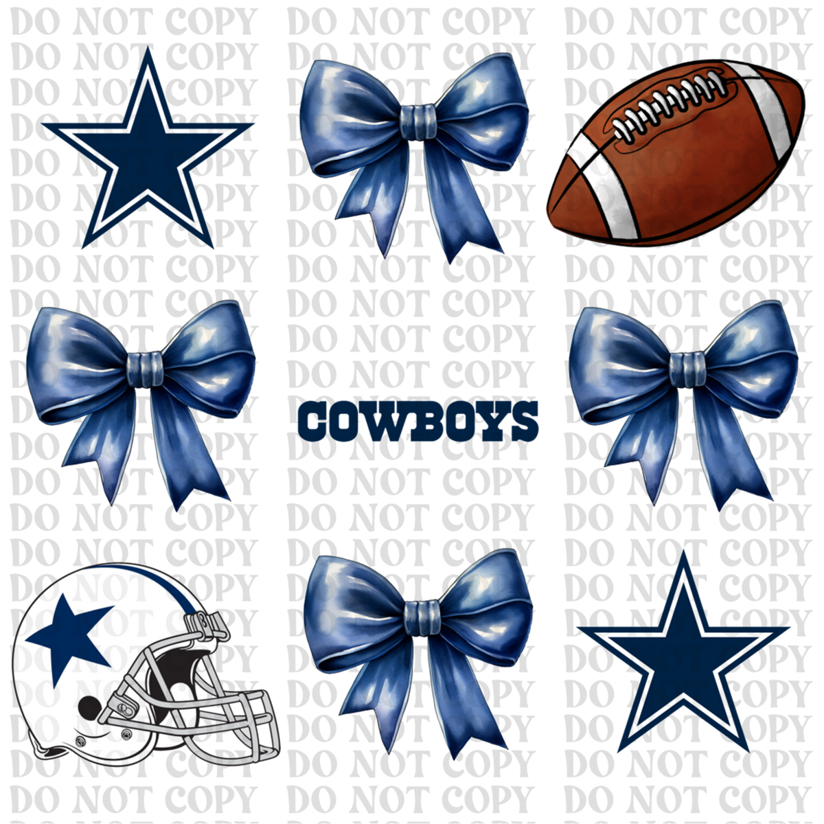Cowboy Bow Set DTF or Sublimation Transfer– This-n-That blanks