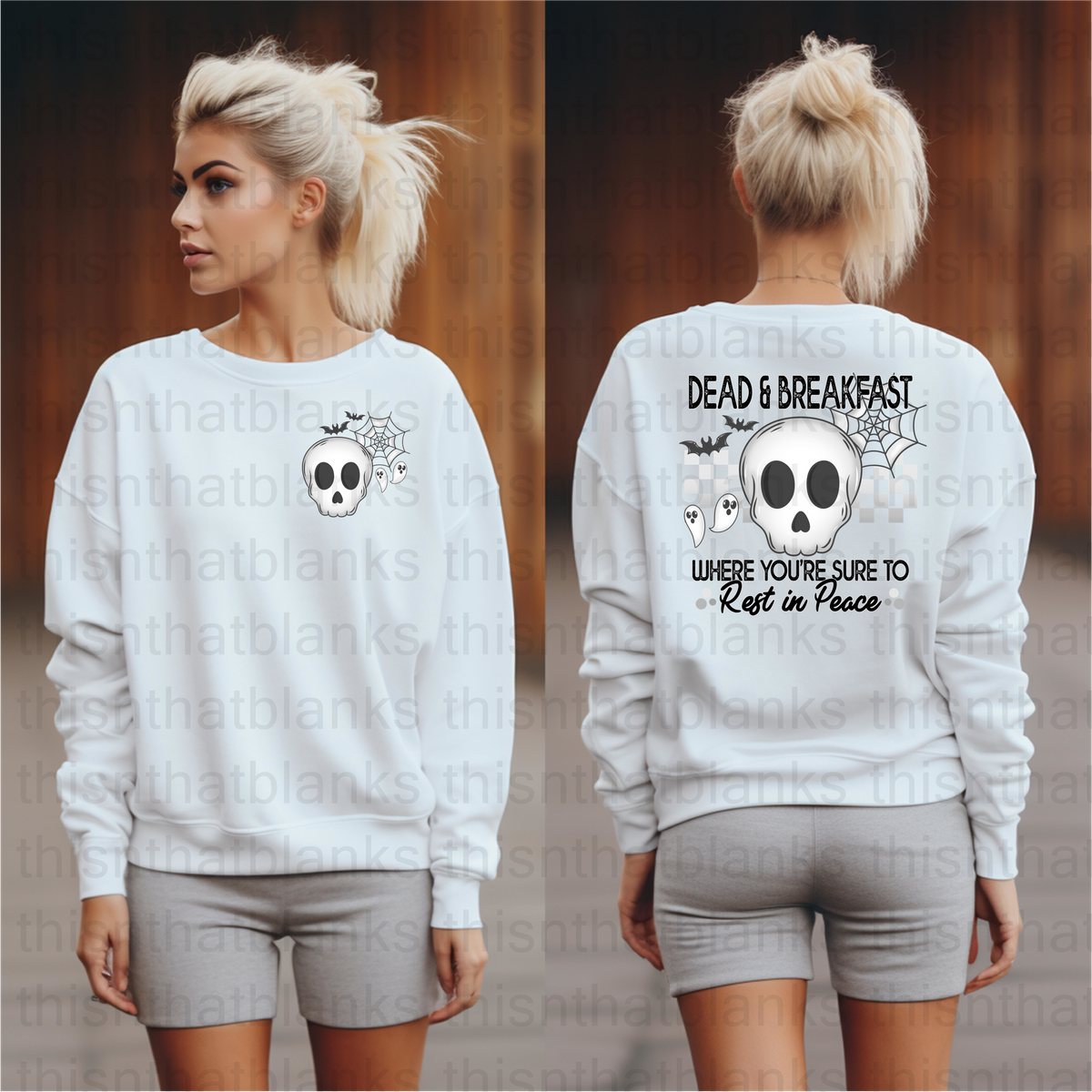 Dead And Breakfast DTF or Sublimation Transfer– This-n-That blanks