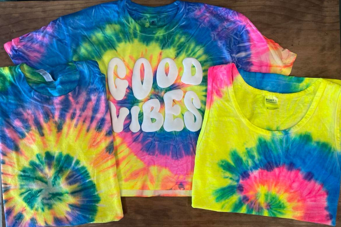 Good Vibes Puff HTV Transfer– This-n-That blanks