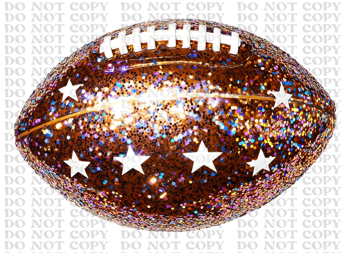 Rhinestone Football DTF or Sublimation Transfer– This-n-That blanks
