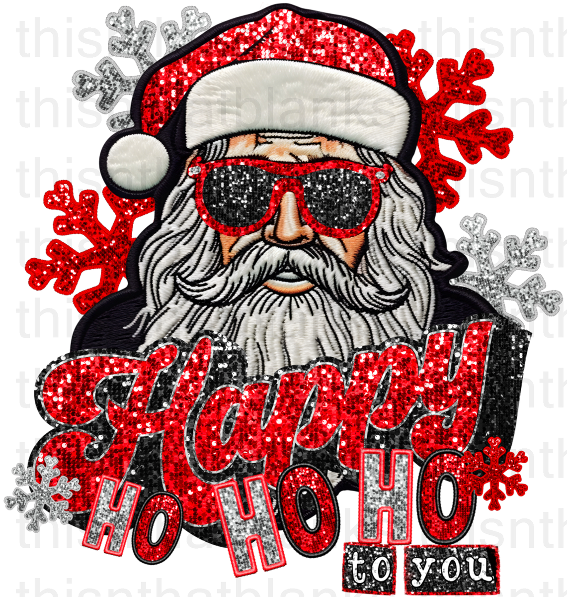 Happy Ho Ho Ho To You Sublimation or DTF Transfer– This-n-That blanks