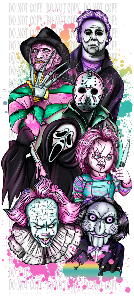 Horror Squad DTF or Sublimation Transfer– This-n-That blanks