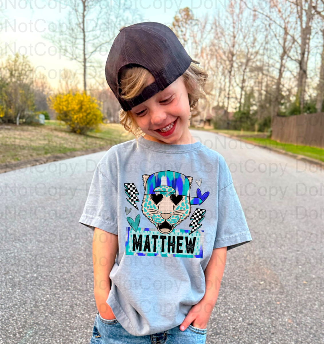 Leopard Boy/Girl DTF or Sublimation Transfer– This-n-That blanks