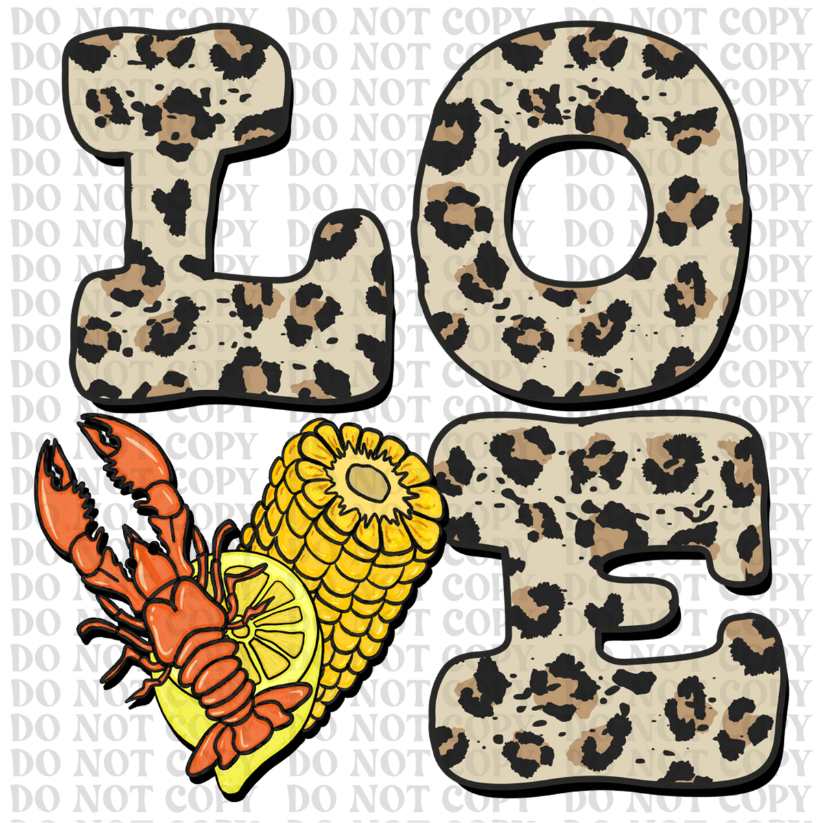 Love Crawfish DTF or Sublimation Transfer– This-n-That blanks