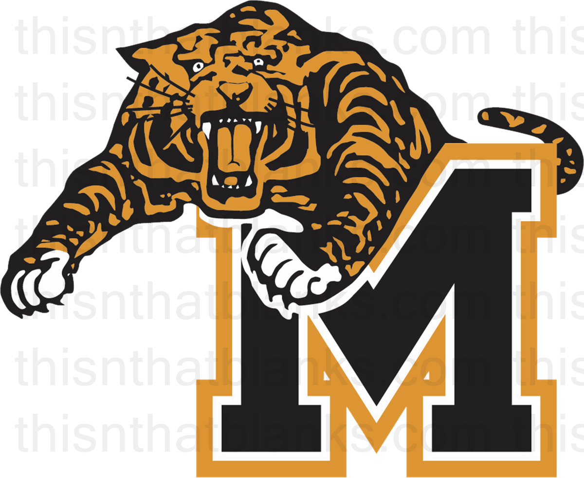 MHS Tiger Black & Gold Sublimation or DTF Transfer– This-n-That blanks