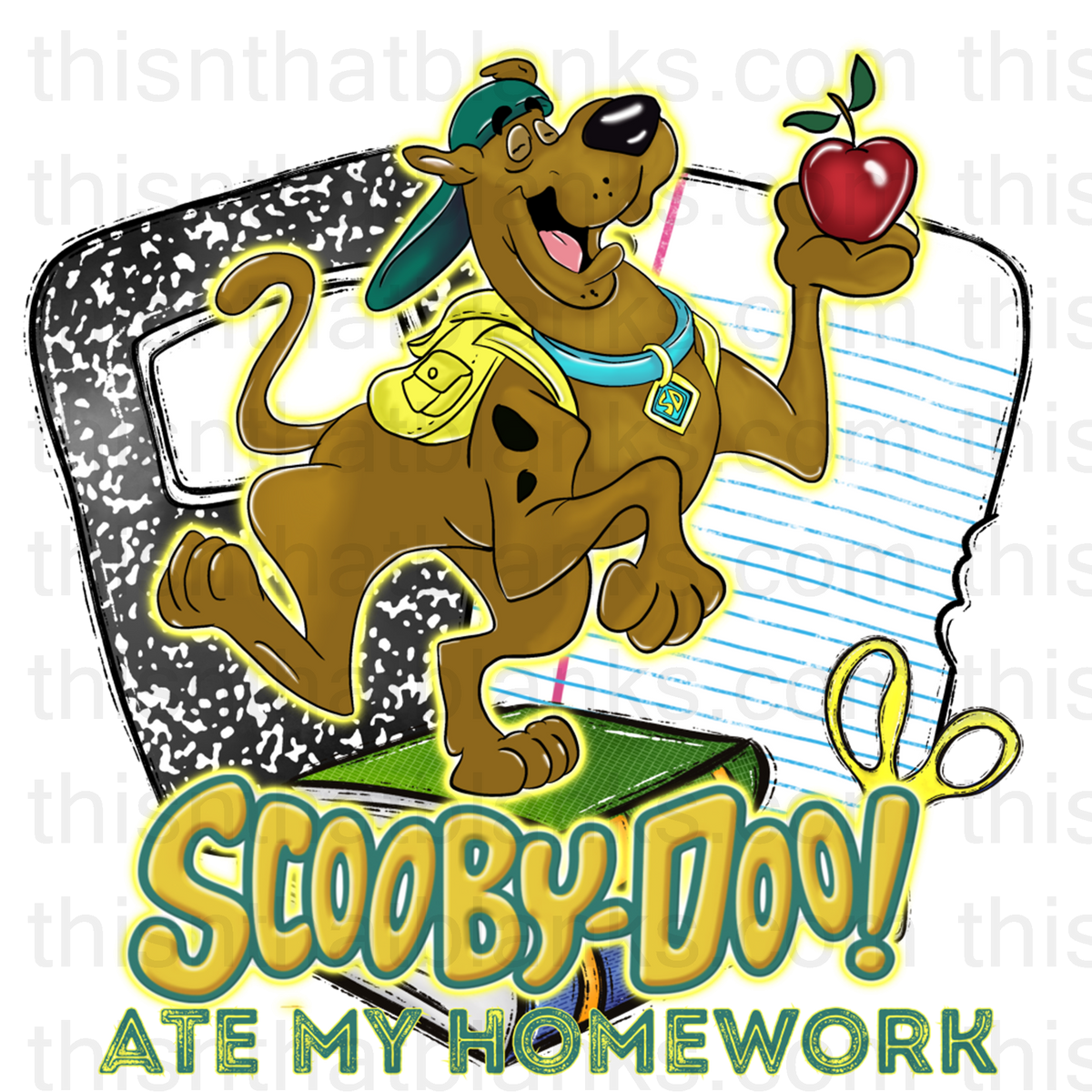 Scooby Doo Ate My Homework Sublimation Or DTF Transfer– This-n-That blanks
