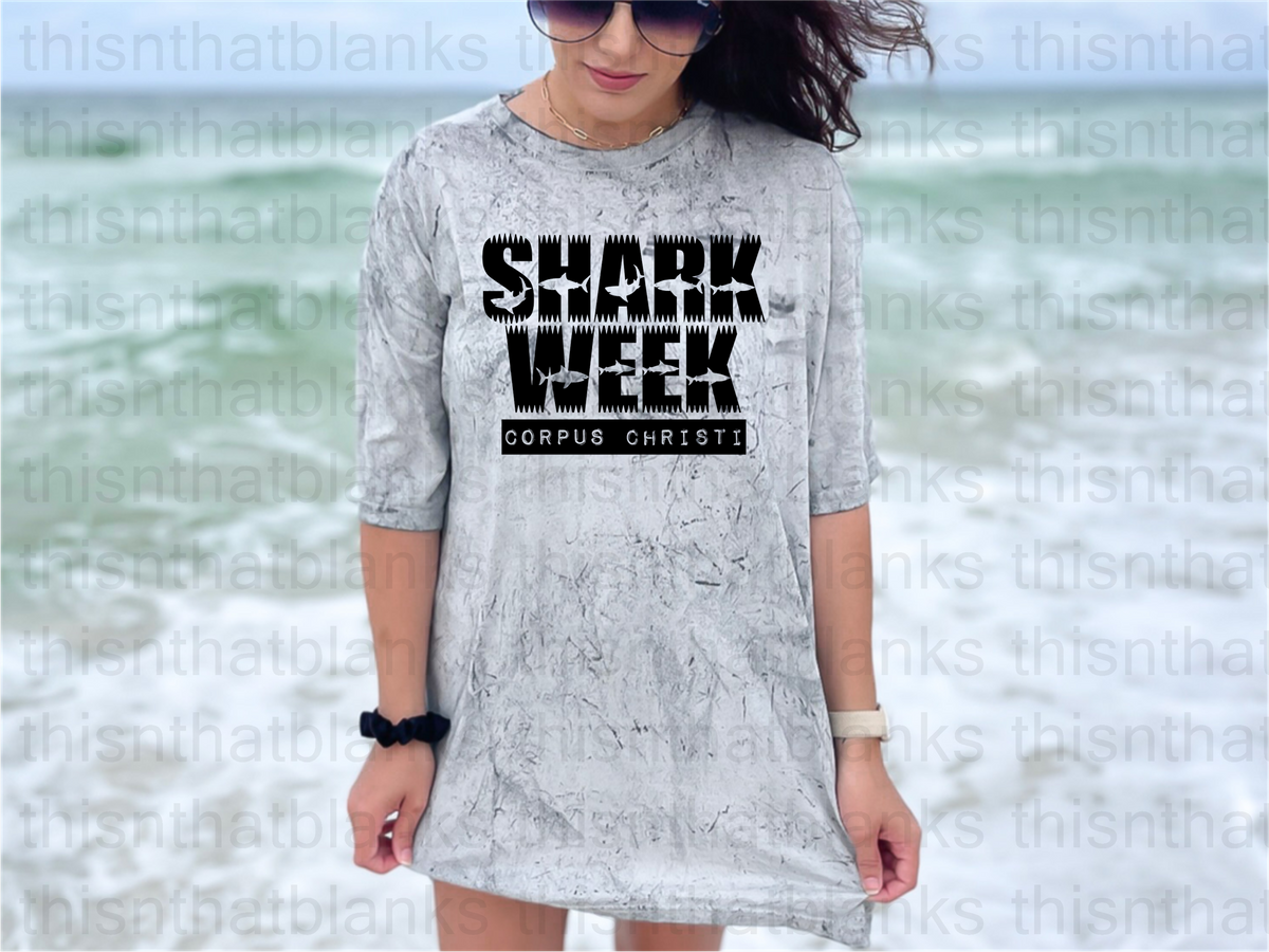 Shark Week DTF or Sublimation Transfer– This-n-That blanks