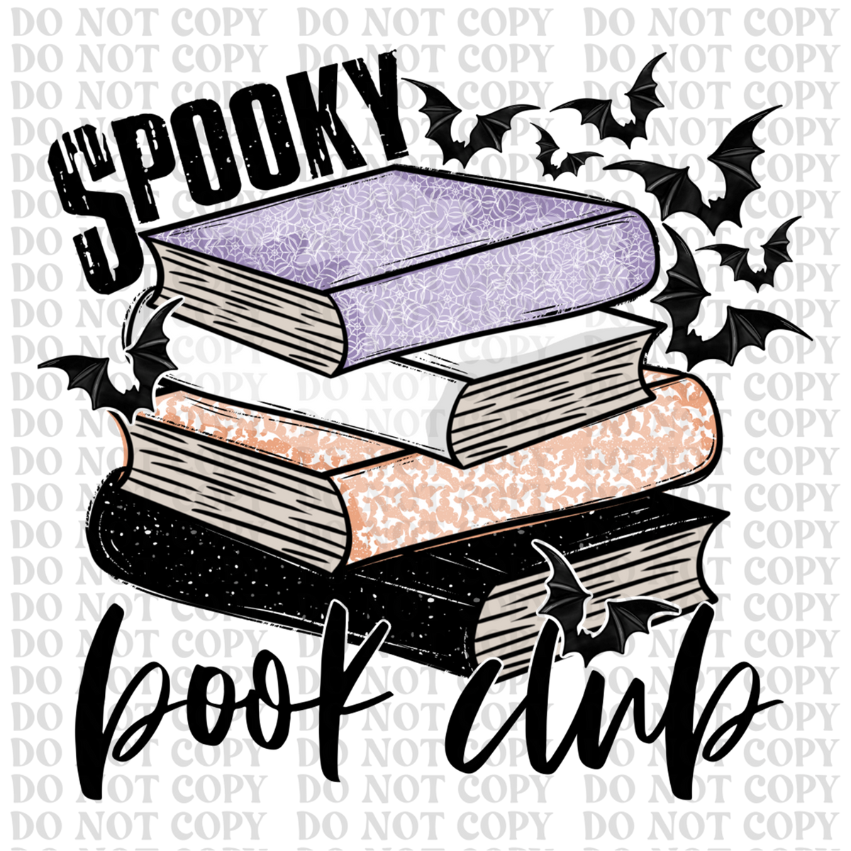 Spooky Book Club DTF or Sublimation Transfer– This-n-That blanks