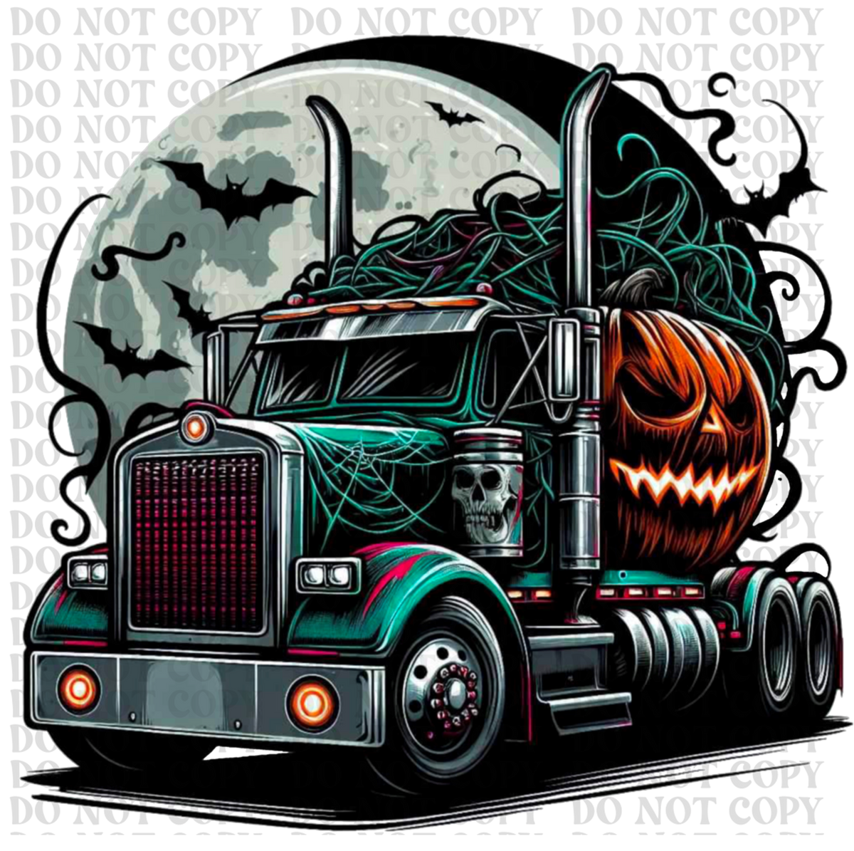Spooky Big Rig DTF or Sublimation Transfer– This-n-That blanks