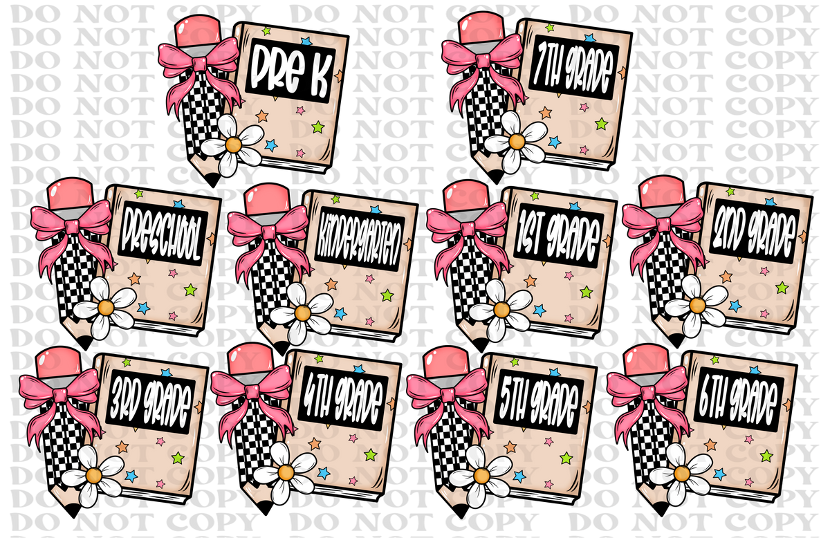 School Notebook Bundle DTF or Sublimation Transfer– This-n-That blanks