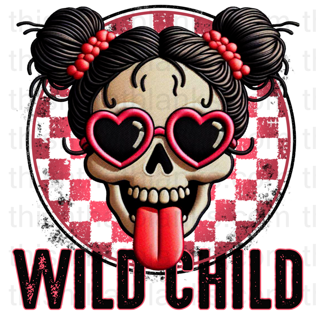 Wild Child Pink Sublimation or DTF Transfer– This-n-That blanks