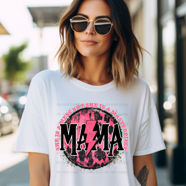 She Is A Mess But She Is A Masterpiece Sublimation Or DTF Transfer ...