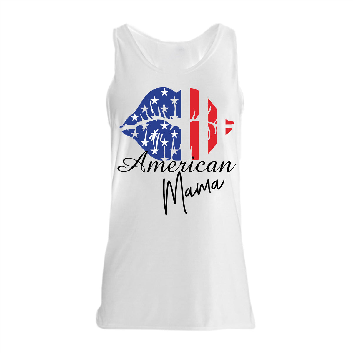 American Mama Lips Sublimation or DTF Transfer– This-n-That blanks