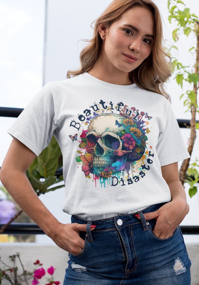 Beautiful Disaster Sublimation or DTF Transfer– This-n-That blanks