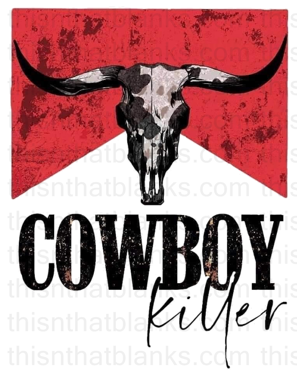 Cowboy Killer Sublimation Or DTF Transfer– This-n-That blanks